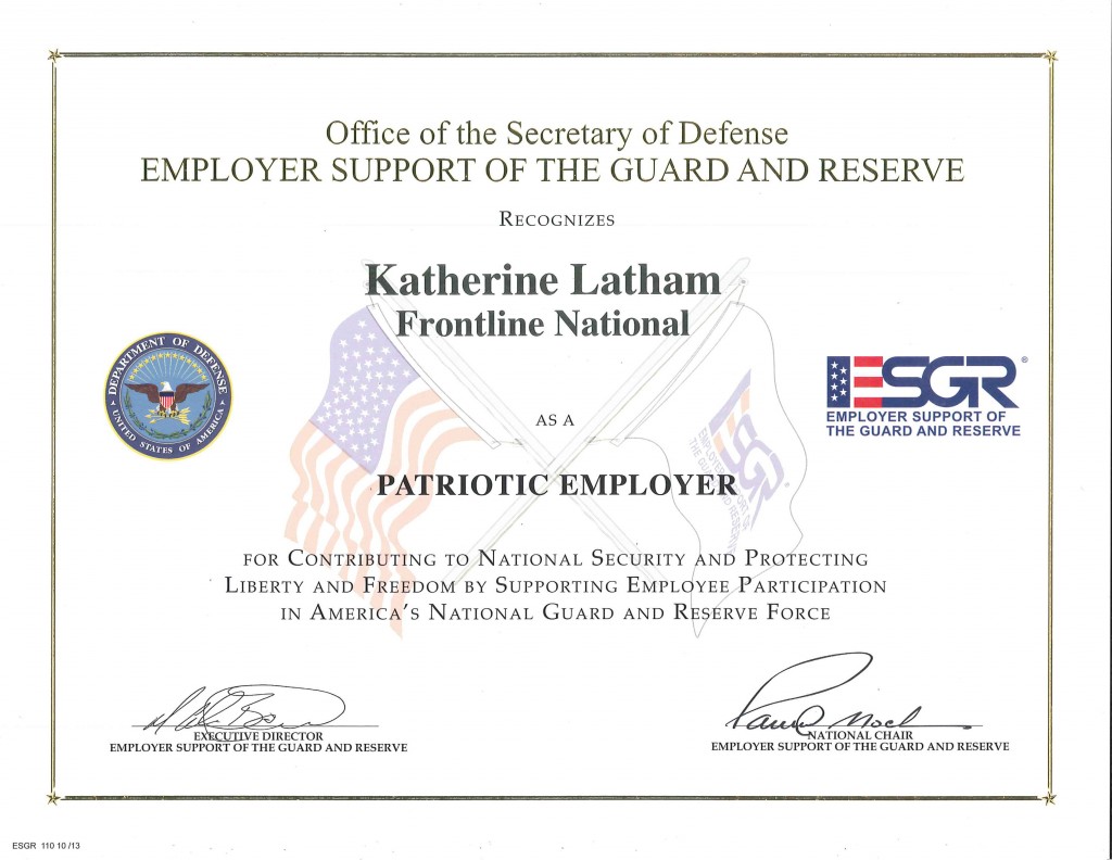 Awards – Frontline National