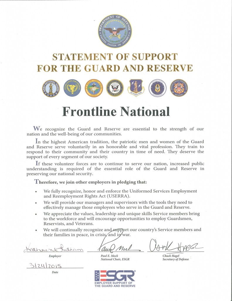 Awards – Frontline National